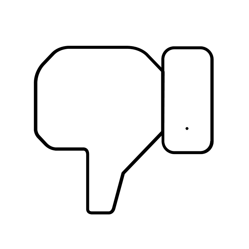 Thumbs down (89390) - The Noun Project icon. Free download transparent ...