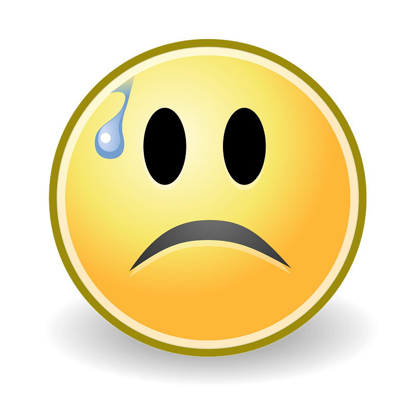 Face Sad Sweating icon. Free download transparent .PNG | Creazilla