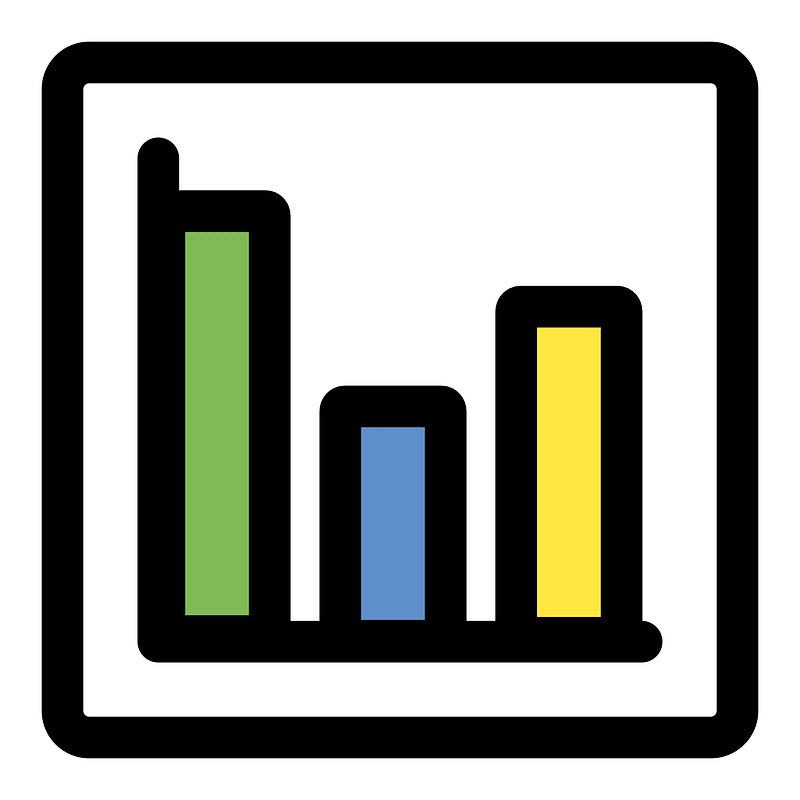 Chart icon. Free download transparent .PNG | Creazilla