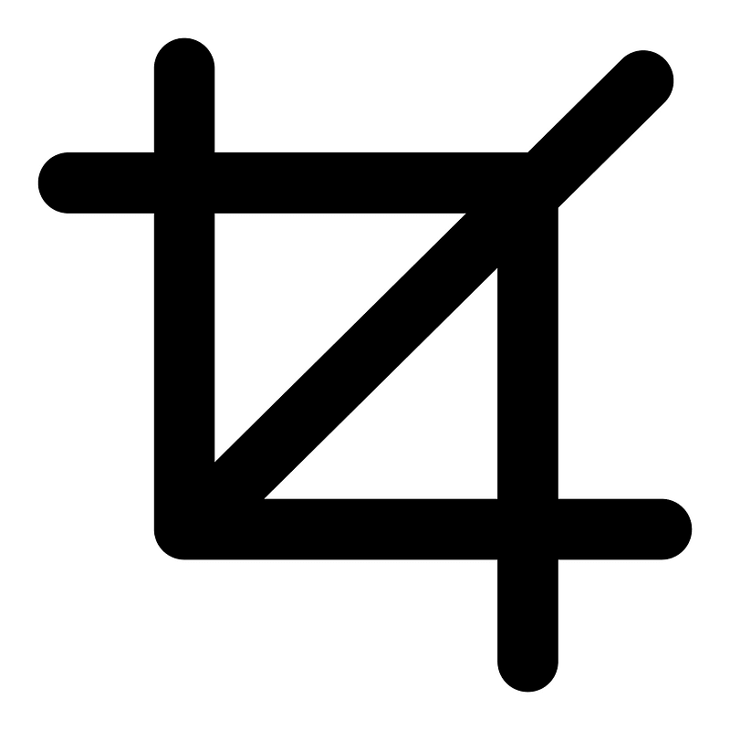 Crop icon. Free download transparent .PNG | Creazilla