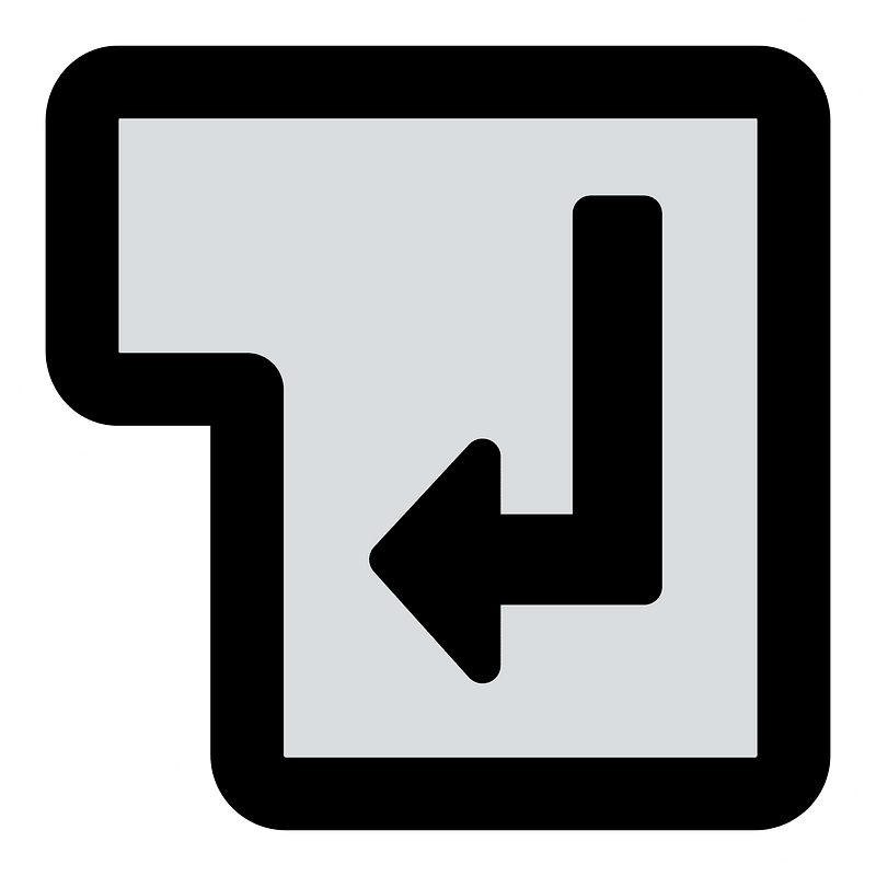 Key Enter icon. Free download transparent .PNG | Creazilla