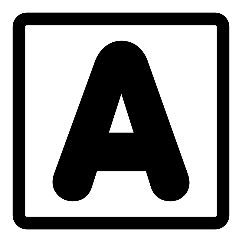 Bold icon. Free download transparent .PNG | Creazilla