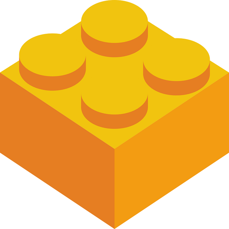 Lego block icon. Free download transparent .PNG | Creazilla