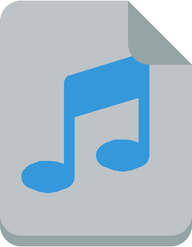 Music file icon. Free download transparent .PNG | Creazilla