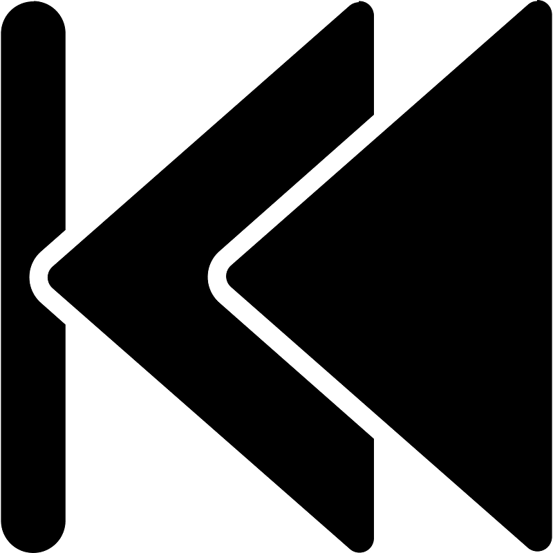 Previous track icon icon. Free download transparent .PNG | Creazilla