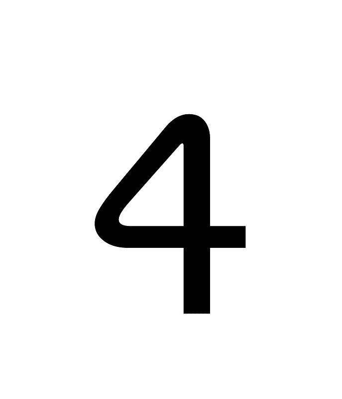 Warang Citi Digit Four - Free vector icons on creazilla.com