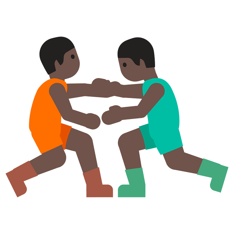 Emoji U1f93c 1F3ff - Free vector icons on creazilla.com