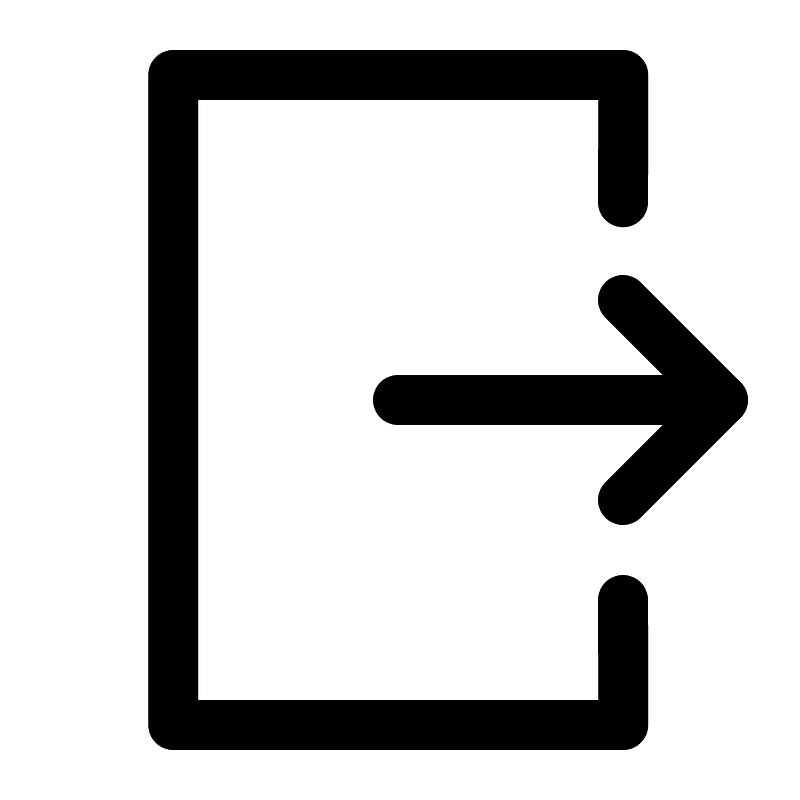 Exit - Free vector icons on creazilla.com