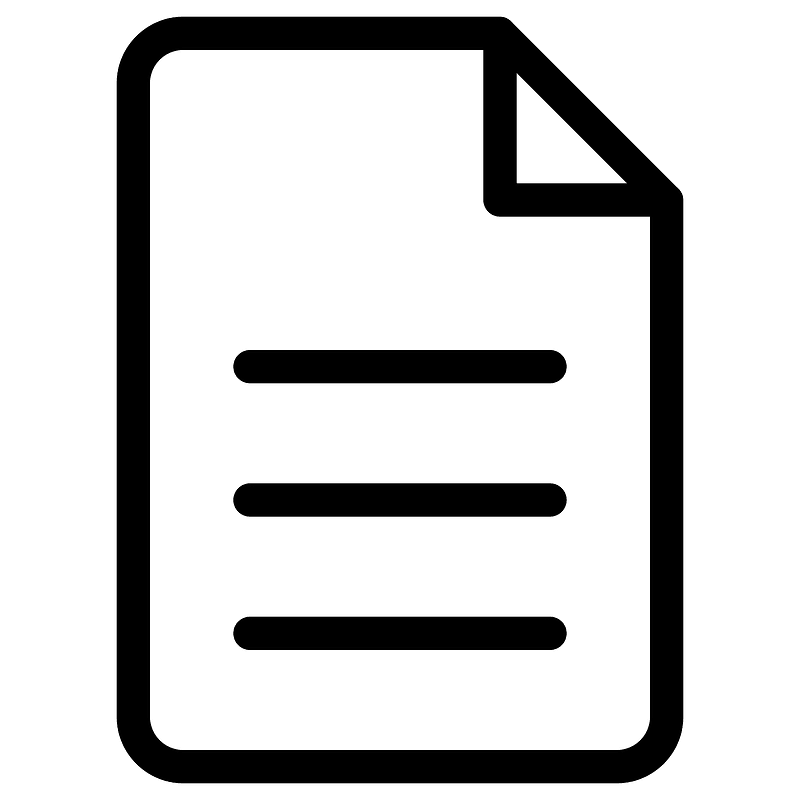 Document Icon. Free Download Transparent .png | Creazilla