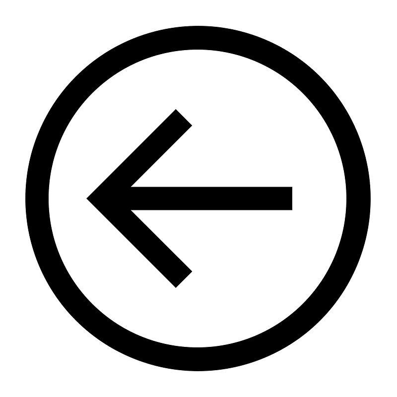 Backarrow icon. Free download transparent .PNG | Creazilla