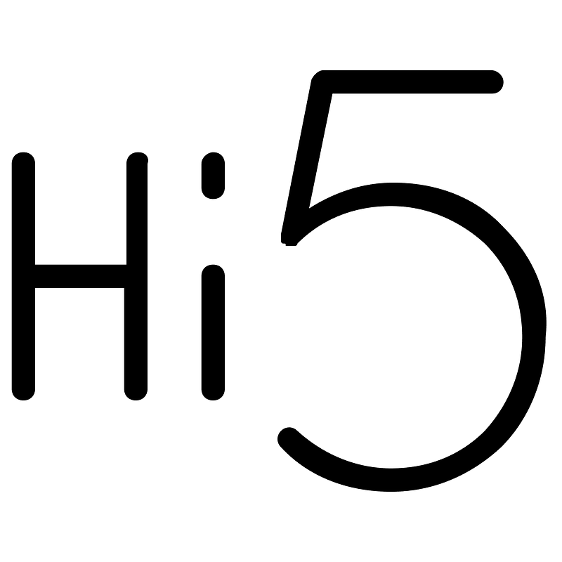 Hi5 icon. Free download transparent .PNG | Creazilla