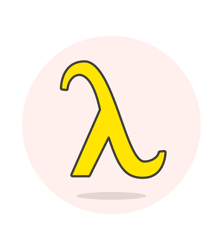 Lambda icon. Free download transparent .PNG | Creazilla