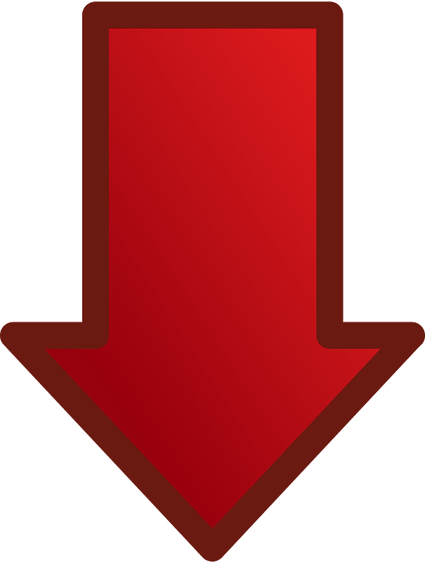 Red Down Arrow Icon Png