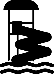 Water slide - Free vector silhouettes on creazilla.com