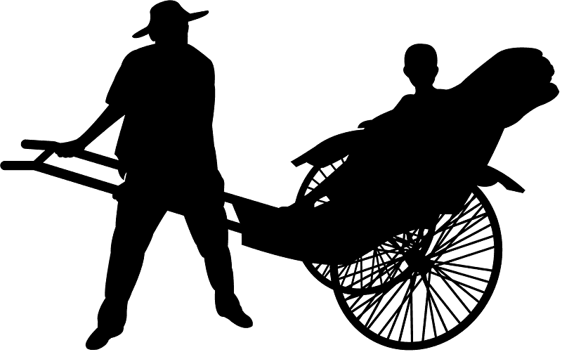 Rickshaw - Free vector silhouettes on creazilla.com