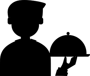 Waiter - Free vector silhouettes on creazilla.com