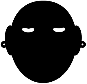 Aztec God Xipe Totec Mask - Free vector silhouettes on creazilla.com