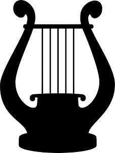 Lyre - Free vector silhouettes on creazilla.com