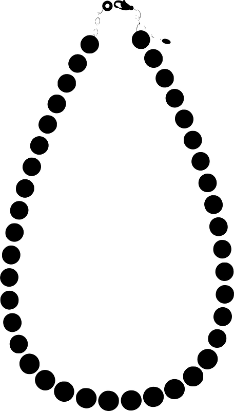 Pearls Necklace - Free vector silhouettes on creazilla.com