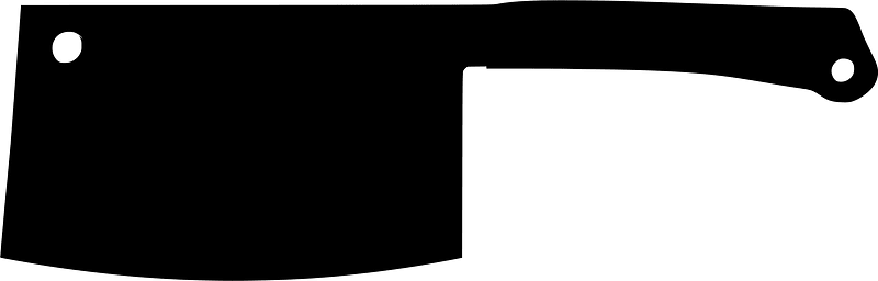 Meat cleaver - Free vector silhouettes on creazilla.com