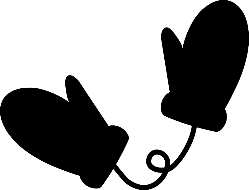 Mittens - Free vector silhouettes on creazilla.com