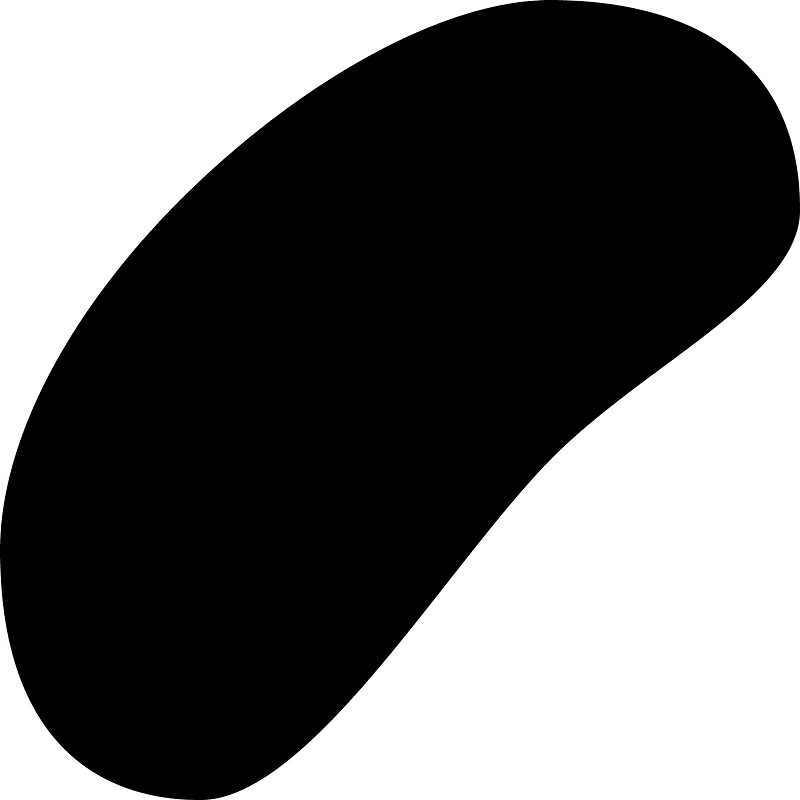 Abstract shape silhouette