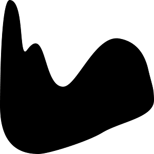 Abstract shape silhouette