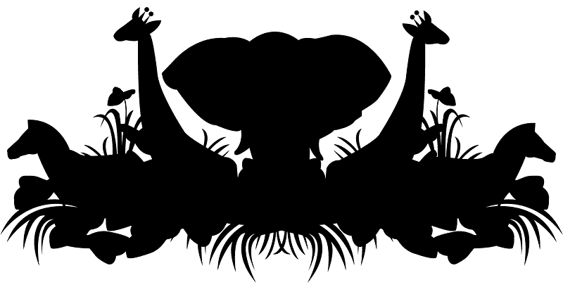 Jungle Animals - Free vector silhouettes on creazilla.com
