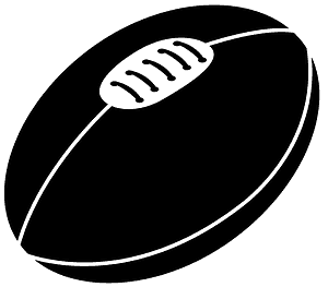 Rugby Ball - Free vector silhouettes on creazilla.com