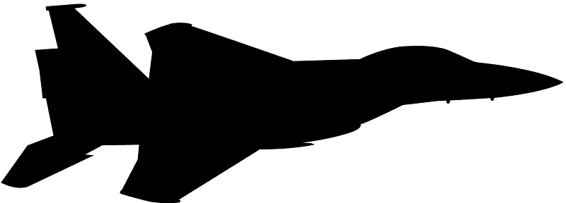 Fighter Jet - Free vector silhouettes on creazilla.com