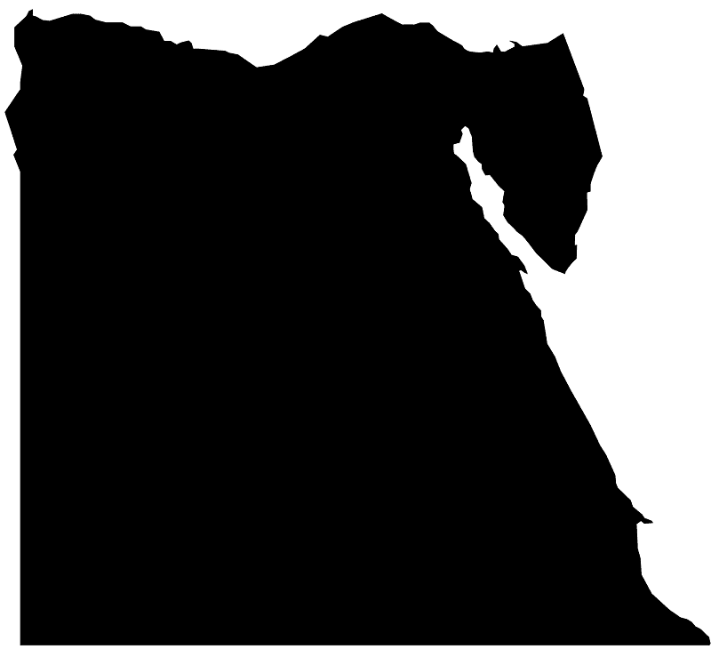 Egypt Map silhouette