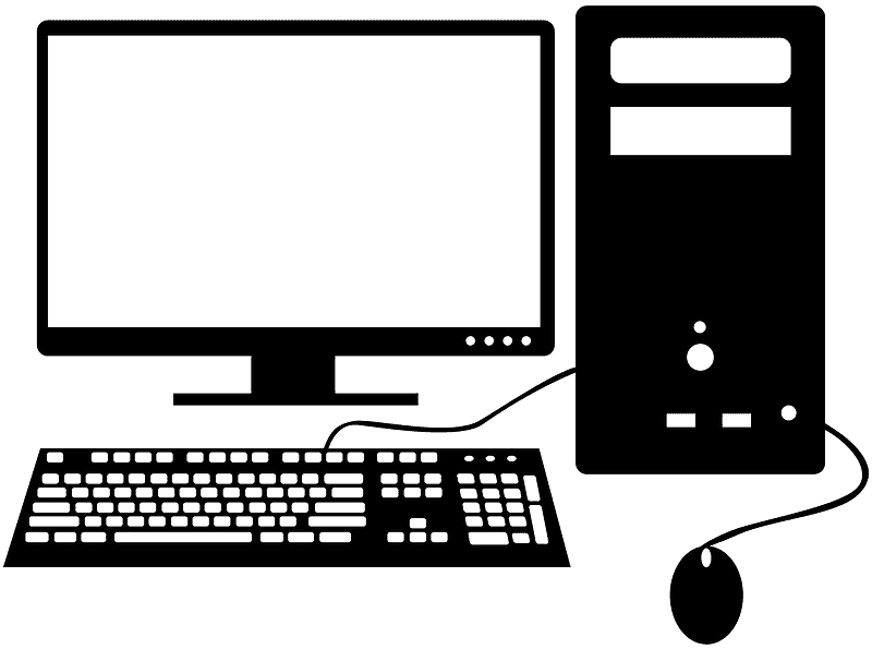 Computer - Free vector silhouettes on creazilla.com