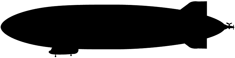 Blimp - Free vector silhouettes on creazilla.com
