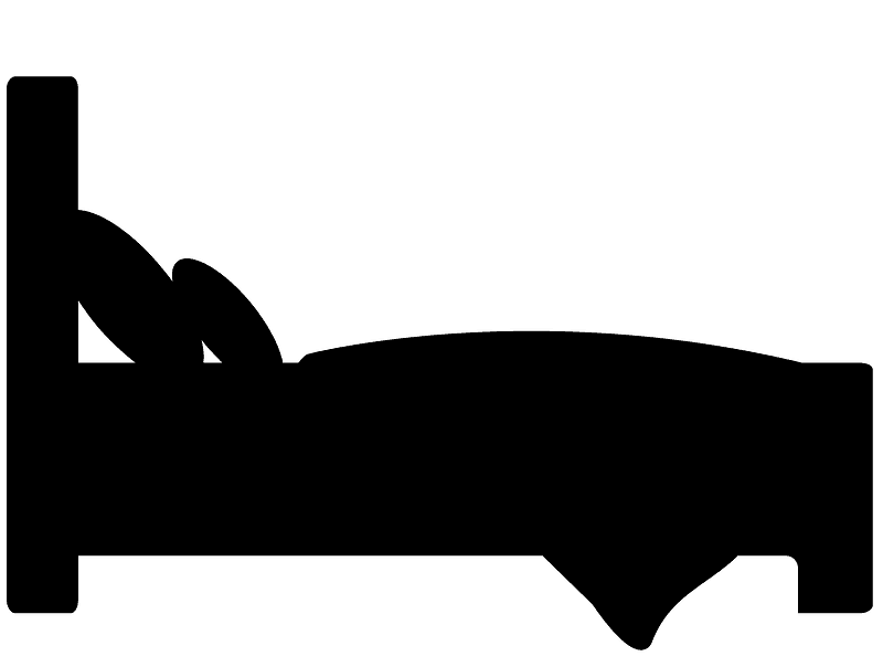 Bed - Free vector silhouettes on creazilla.com