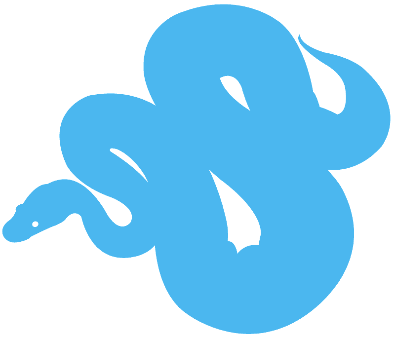Python Snake Silhouette