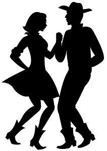 Line Dance silhouette - Free Vector Silhouettes | Creazilla