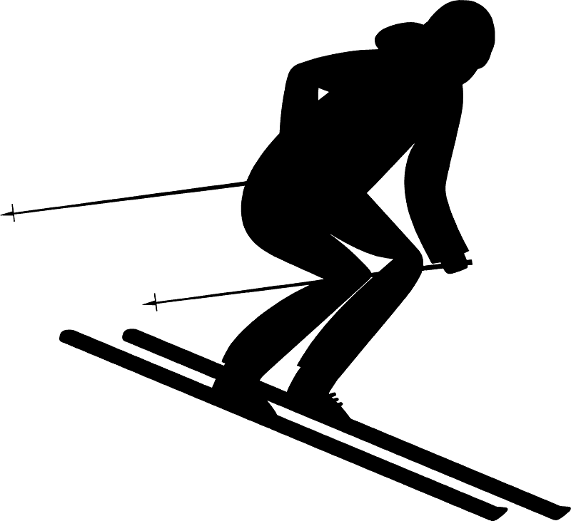 Ski - Free vector silhouettes on creazilla.com