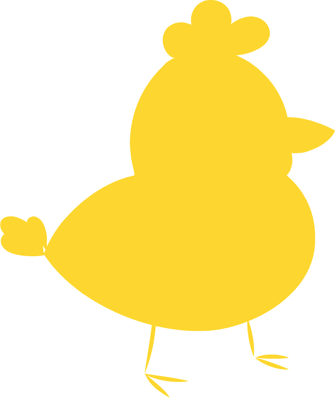 Easter Chick Silhouette