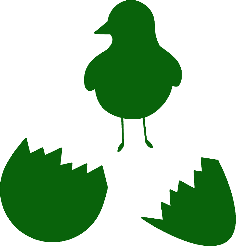 Easter Chick Silhouette