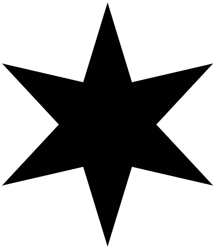 Six-pointed star - Free vector silhouettes on creazilla.com