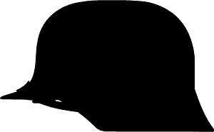 German World War 2 helmet - Free vector silhouettes on creazilla.com