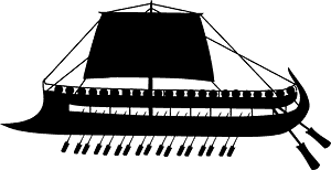 Small Galley Ship - Free vector silhouettes on creazilla.com