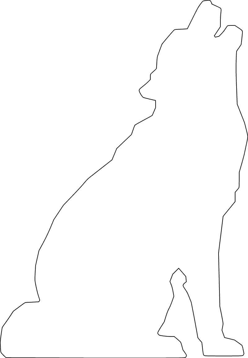 Wolf Heult Silhouette