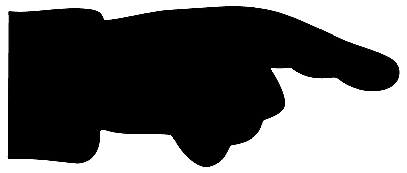 Pointing Finger - Free vector silhouettes on creazilla.com