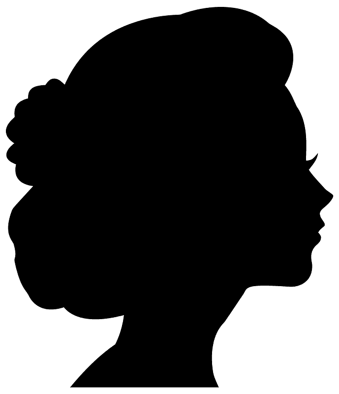 Female Head Profile - Free vector silhouettes on creazilla.com