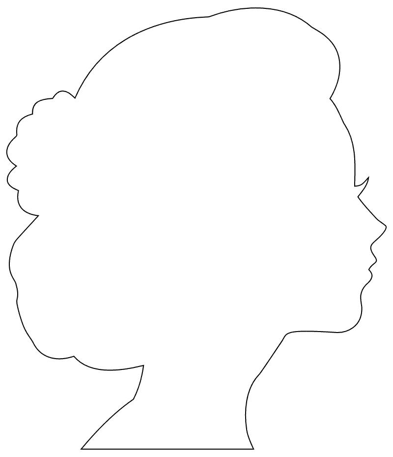 Female Head Silhouette Outline
