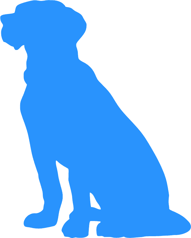 Sitting Lab Silhouette