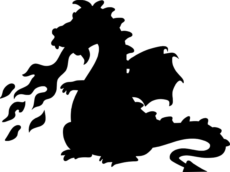Dragon - Free vector silhouettes on creazilla.com