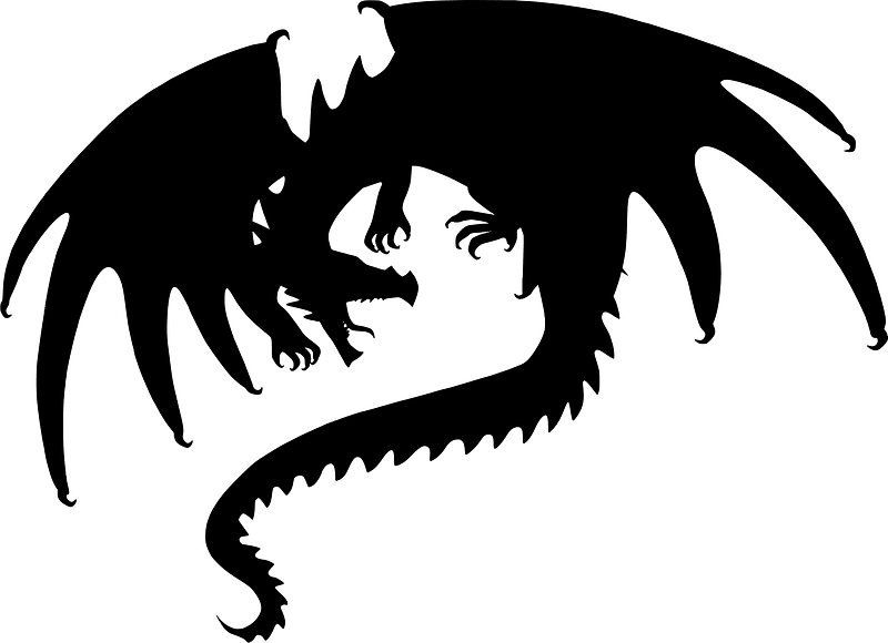 Dragon - Free vector silhouettes on creazilla.com