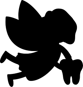 Tooth fairy silhouette - Free Vector Silhouettes | Creazilla